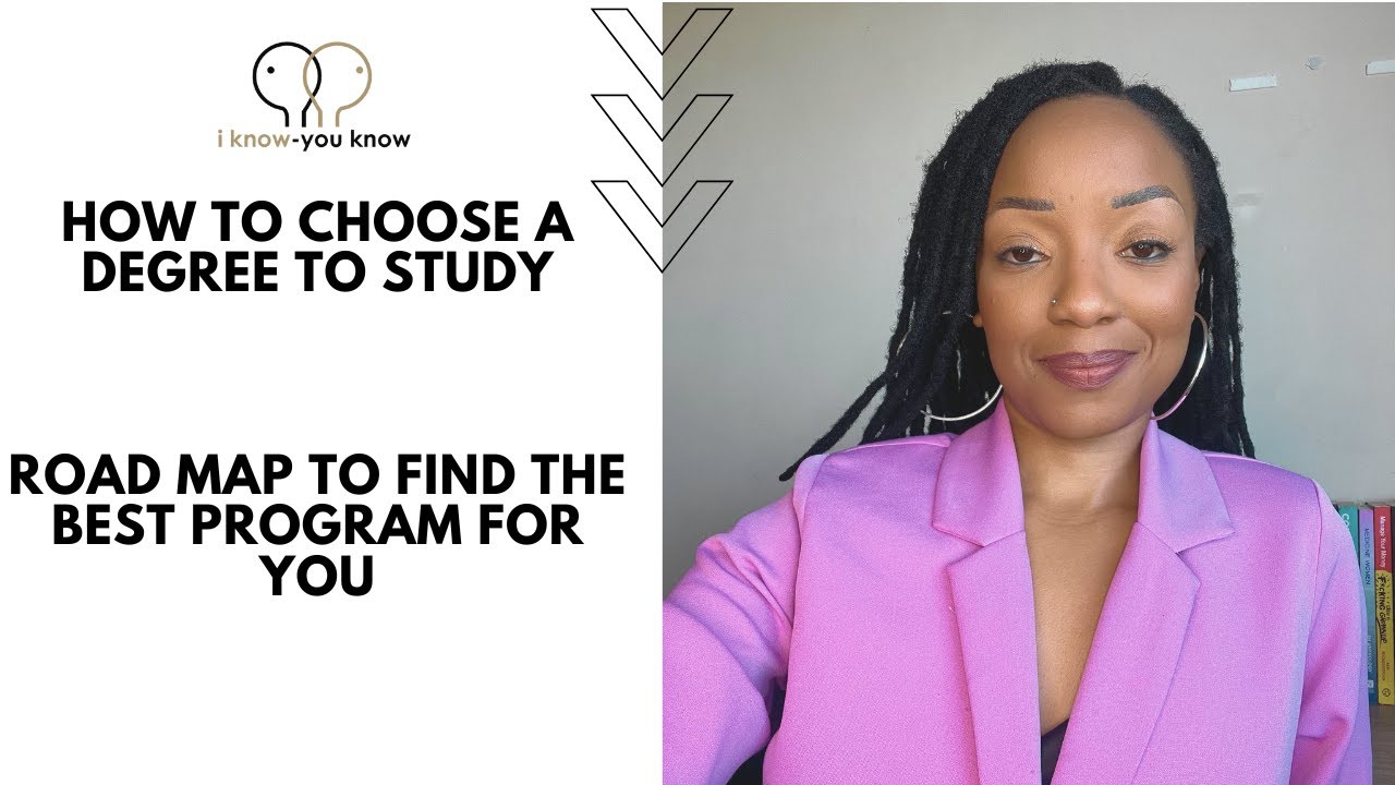 How to choose a degree to study | Road Map to find best program for YOU ...