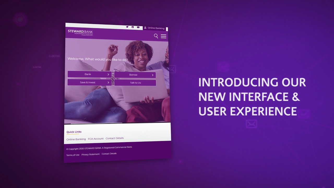NEW Steward Bank Online Banking & Newly designed Website - YouTube