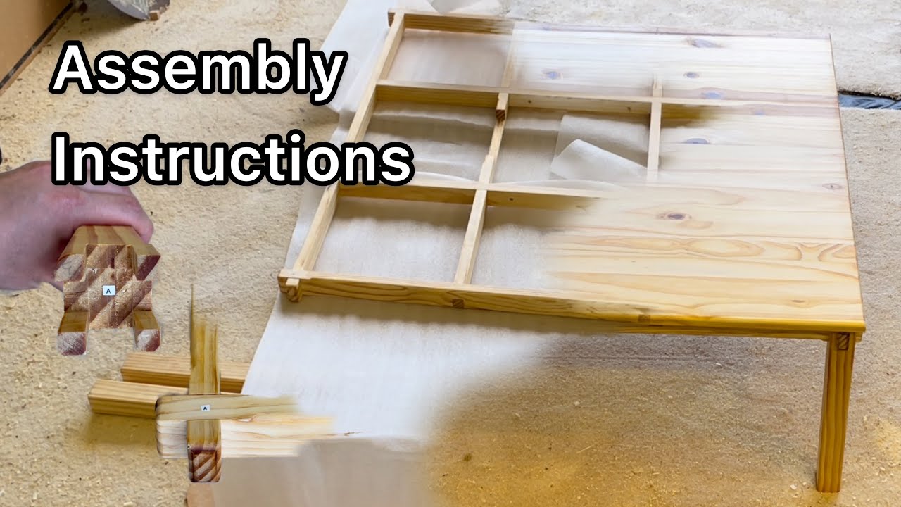 Assembling the Kotatsu Table - YouTube