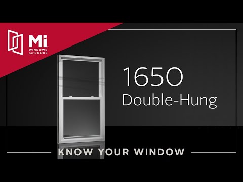 Know Your Window: MI 1650 Double-Hung Window - YouTube
