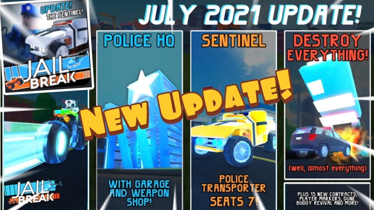 Roblox- "Jailbreak!" New Update! The New Volt And Sentinel And New HQ ...