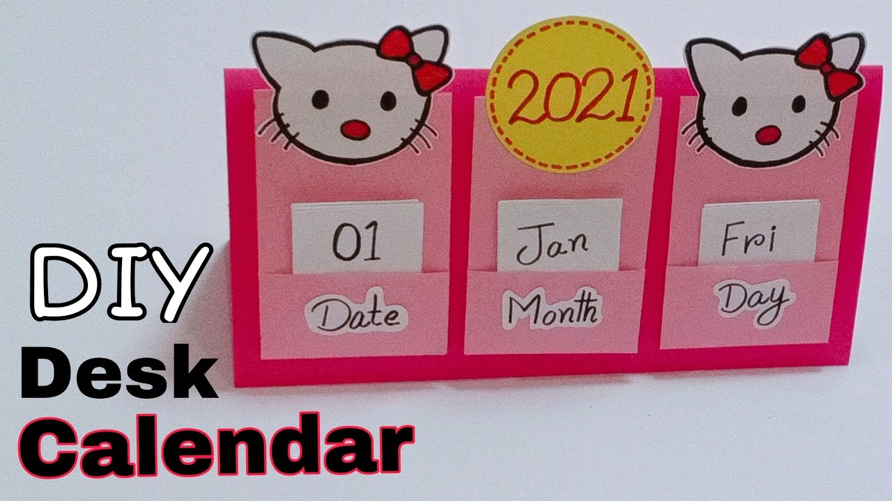 How to make 2021 desk calendar || Handmade desk calendar || DIY ...