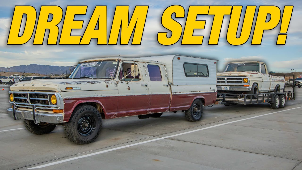 I FINALLY Built My F100's Dream Crew Cab Towing Setup! - YouTube