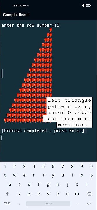 #loop #for_loop #nested_for_loop || #c #loop_in_c || mirrored right ...