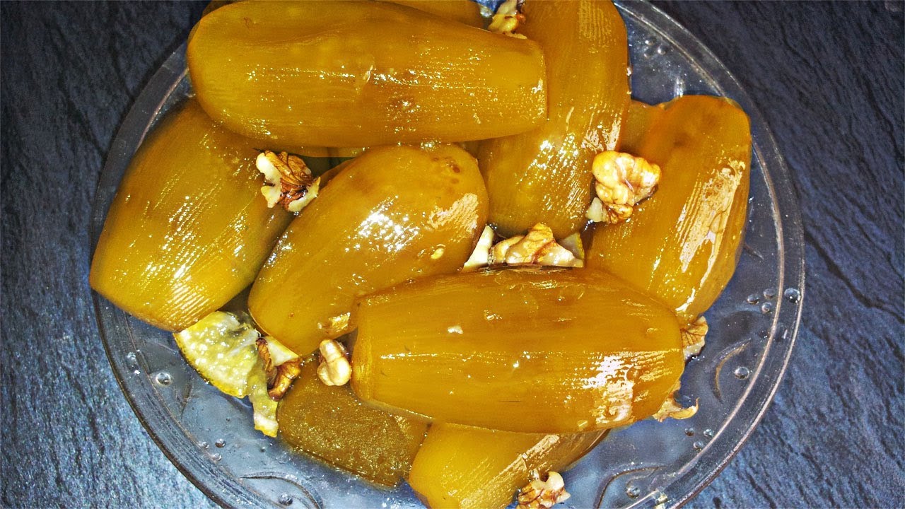 Badimcan murəbbəsi hazirlanmasi .Patlican reçeli yapimi. Варенье из ...