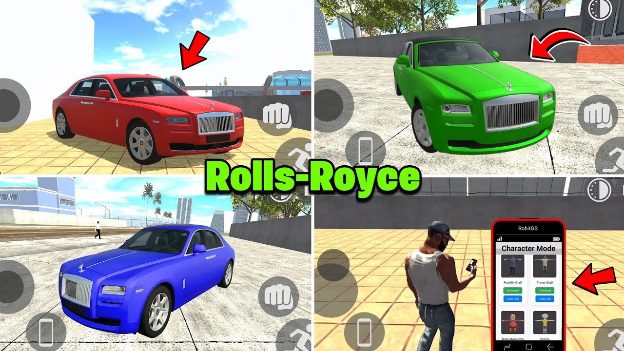 Indian Bike Driving 3D New Rolls Royce Cheat Code | Indian Bike Driving 3D Character Mode ...