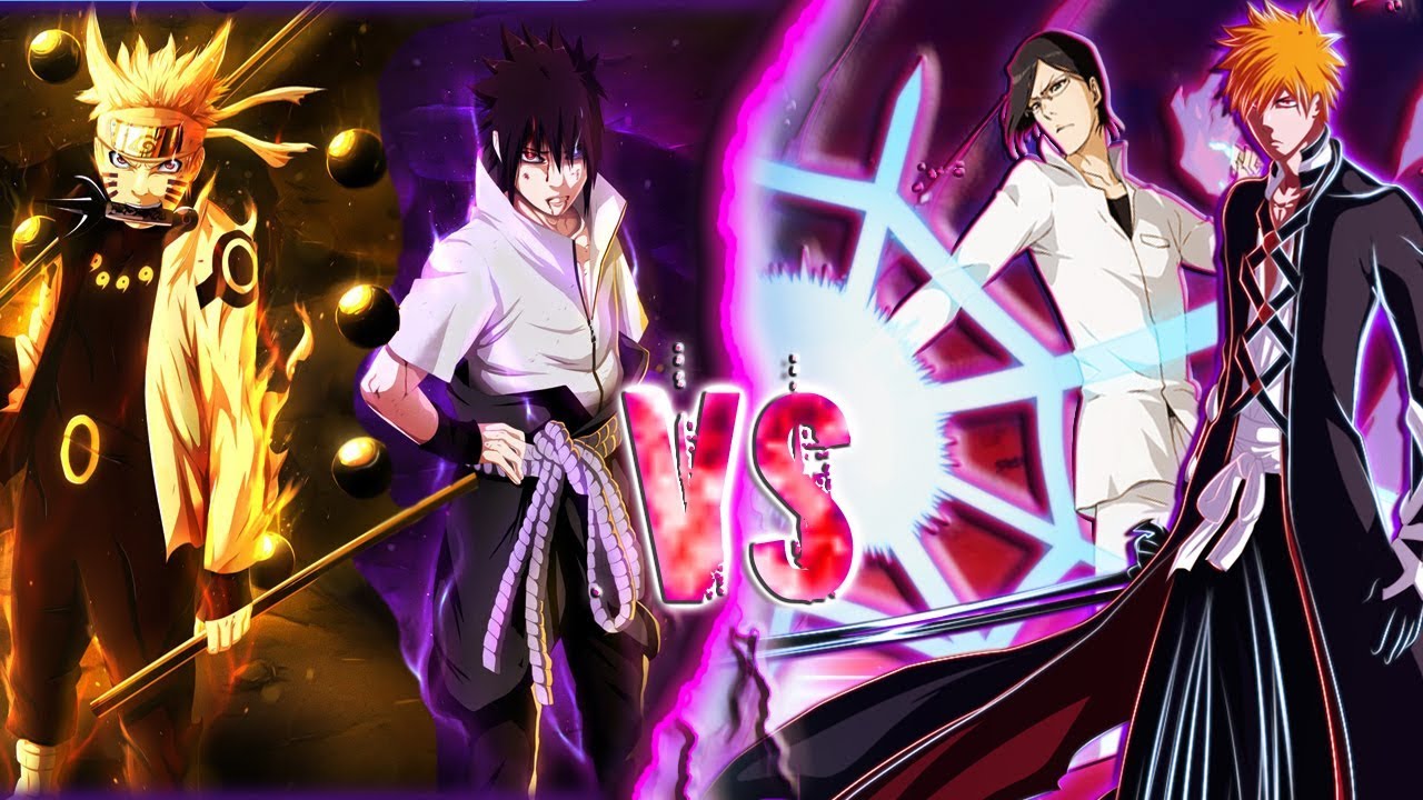 Ichigo & Uryu VS Naruto & Sasuke//V.SRD// CSK Ft.Vuzden,TheArielink ...