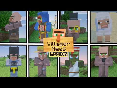 Villager News Add-on – Alle Interaktionen | Minecraft