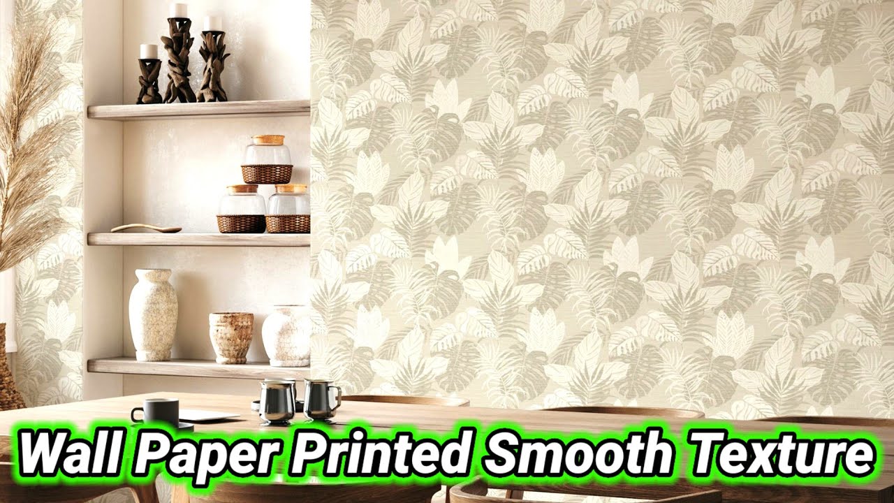 Wall Paper, Printed, Smooth Texture, Ready to Install - YouTube