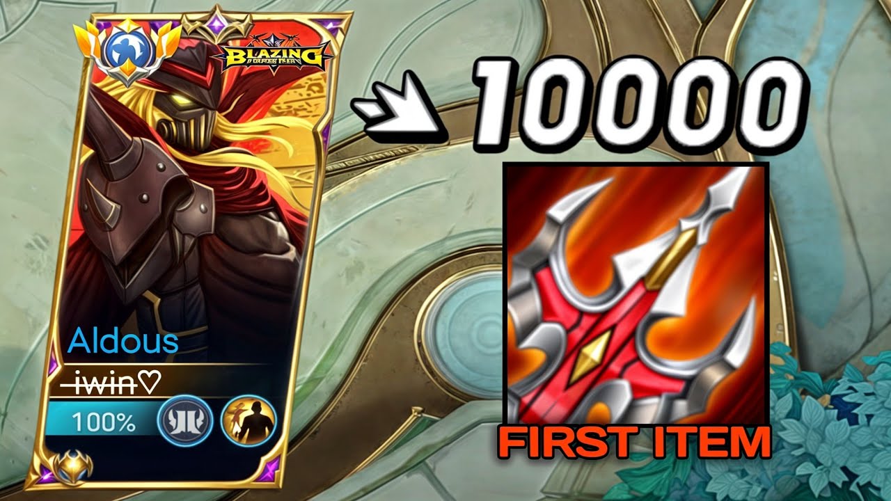 ALDOUS FIRST ITEM ENDLESS BATTLE IS TOO OP IN EARLY GAME!!😱 ALDOUS BEST ...