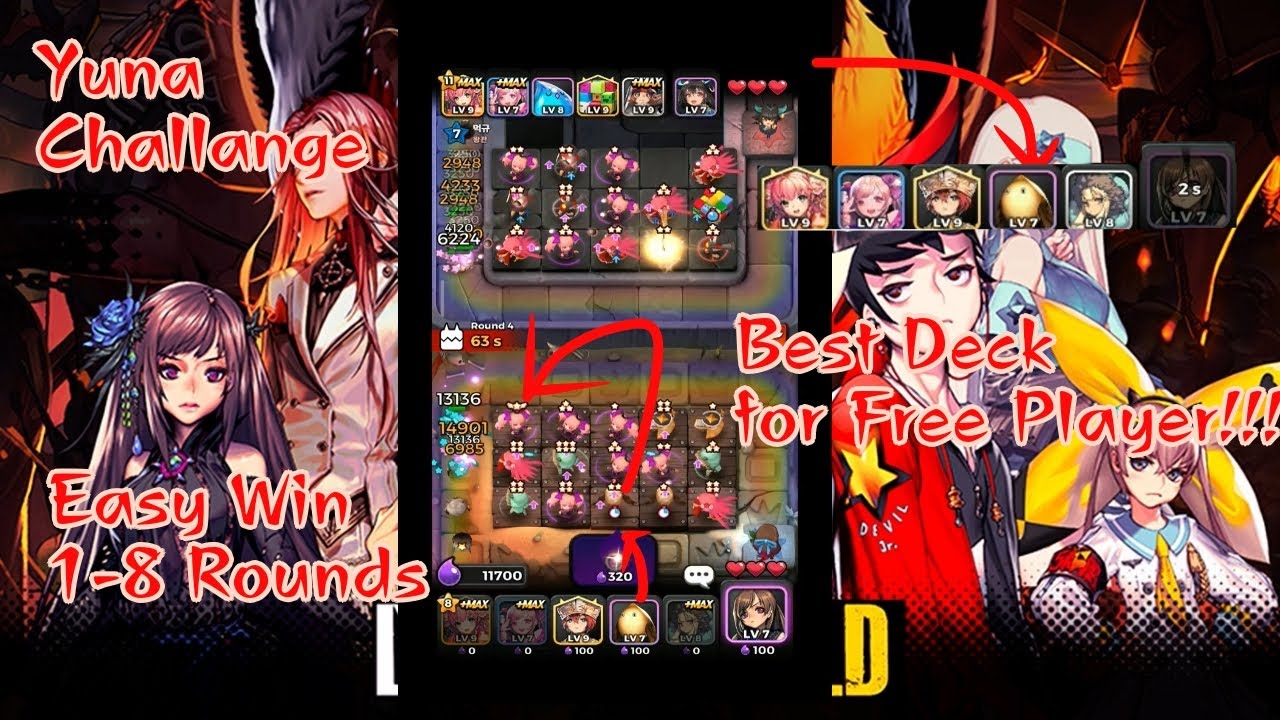 Yuna, Look After The Minions Challange Perfect Deck For Free Player ...