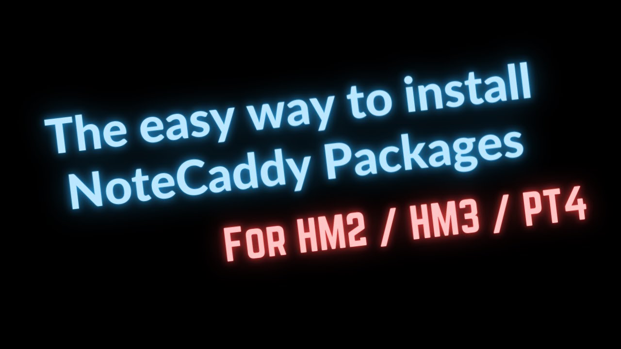How To Install A NoteCaddy Package (The Easy Way) - YouTube