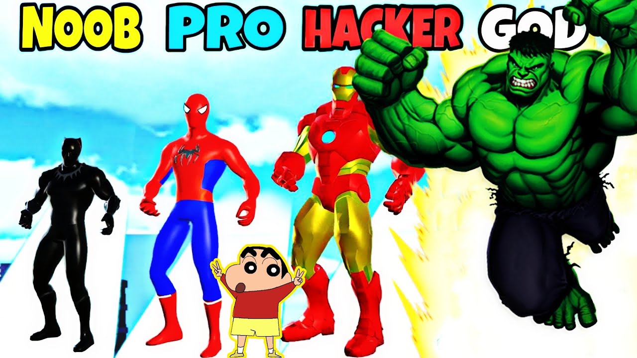 NOOB vs PRO vs HACKER in MONSTER DRAFT with SHINCHAN,GOD HULK and CHOP | Spidey Shivgam - YouTube