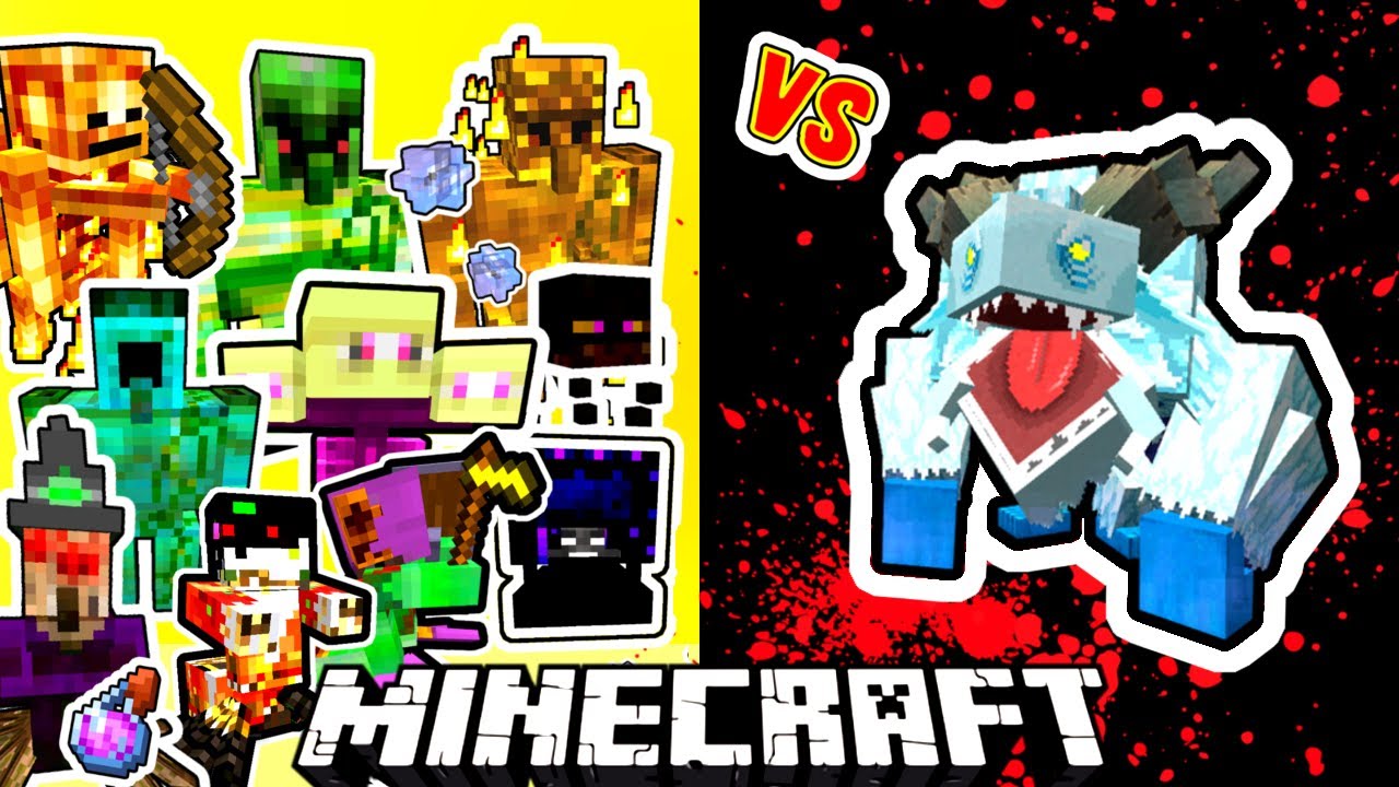Frostmaw Vs. Mutated Mobs in Minecraft - YouTube