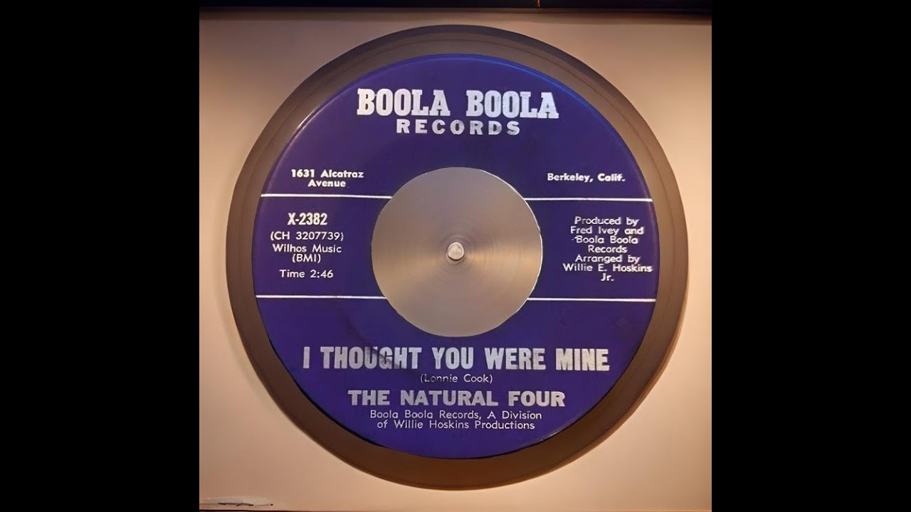 1969 - The Natural Four – I Thought You Were Mine - YouTube