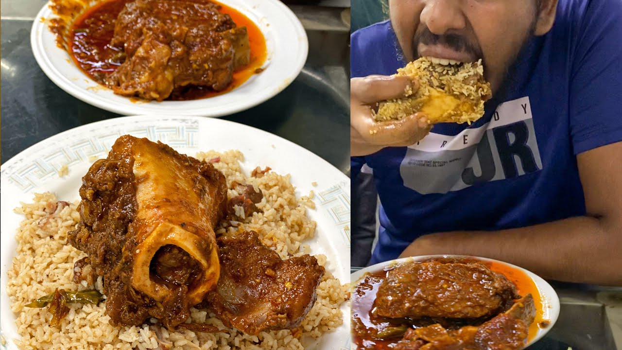 Eating Spicy Nalli/Chaap/Paya With Pulao Rice & Biryani at Mukta ...