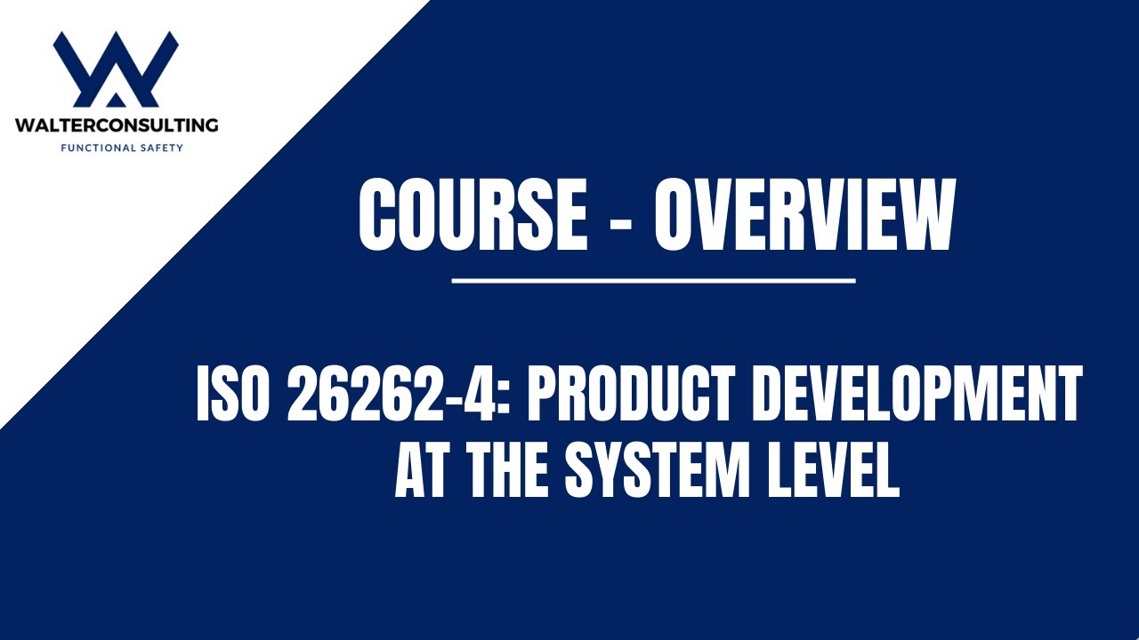 ISO 26262-4:2018 - Product development at the system level - YouTube
