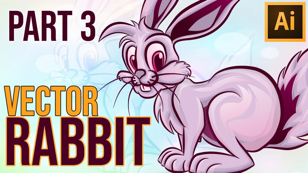 Adobe Illustrator Tutorial | How to Draw Rabbits Are Looking for Food ...