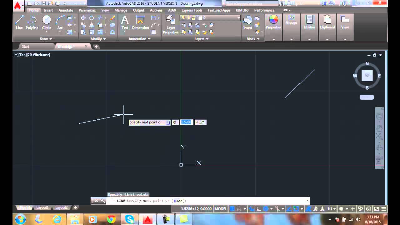 AutoCAD I 03 13 Specifying The First Point YouTube AutoCAD I 03 13 Specifying The First Point YouTube