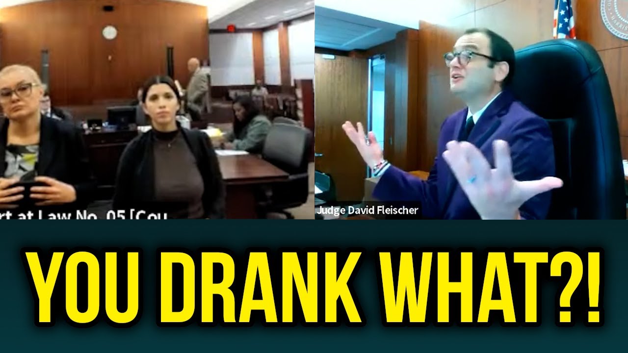 Clueless Karen Won’t Stop Drinking, Faces Judge Fleischer - YouTube