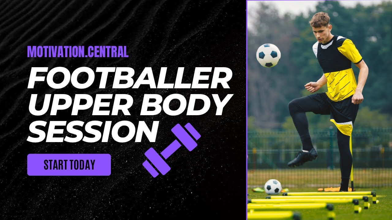 Footballer upper body gym session - YouTube