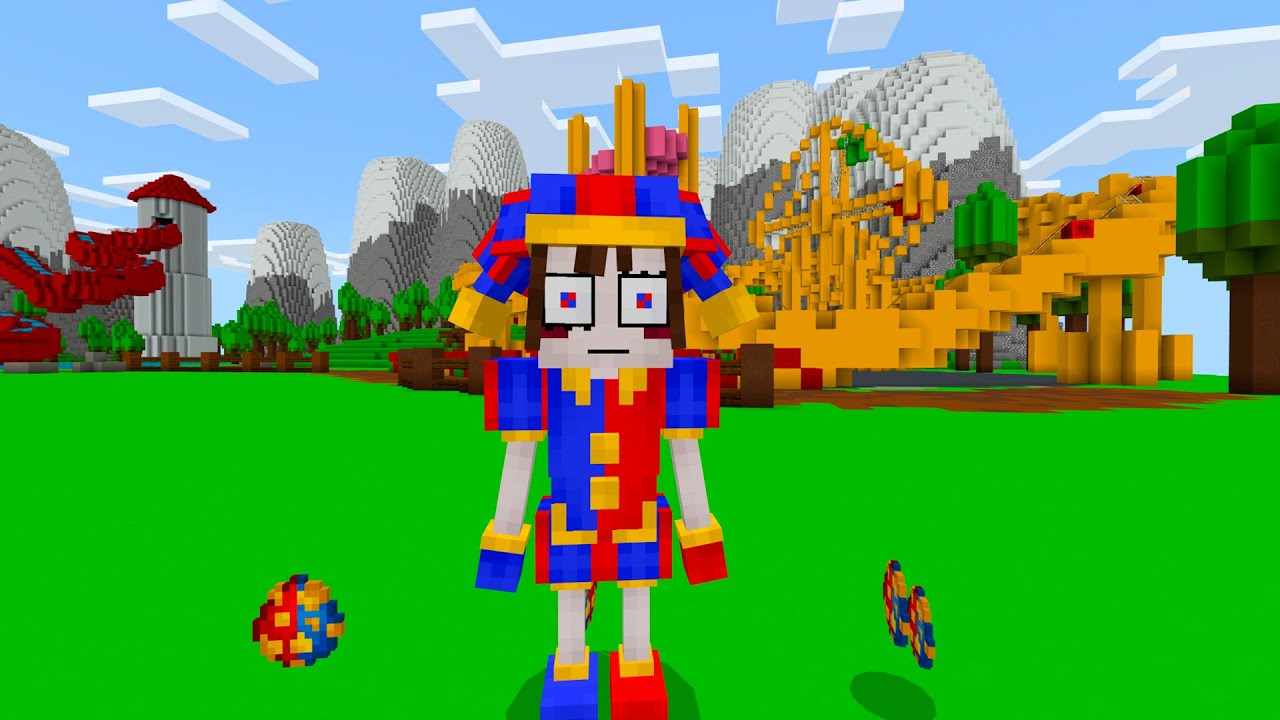 THE AMAZING DIGITAL CIRCUS ADDON UPDATE POMNI and JAX in Minecraft PE ...