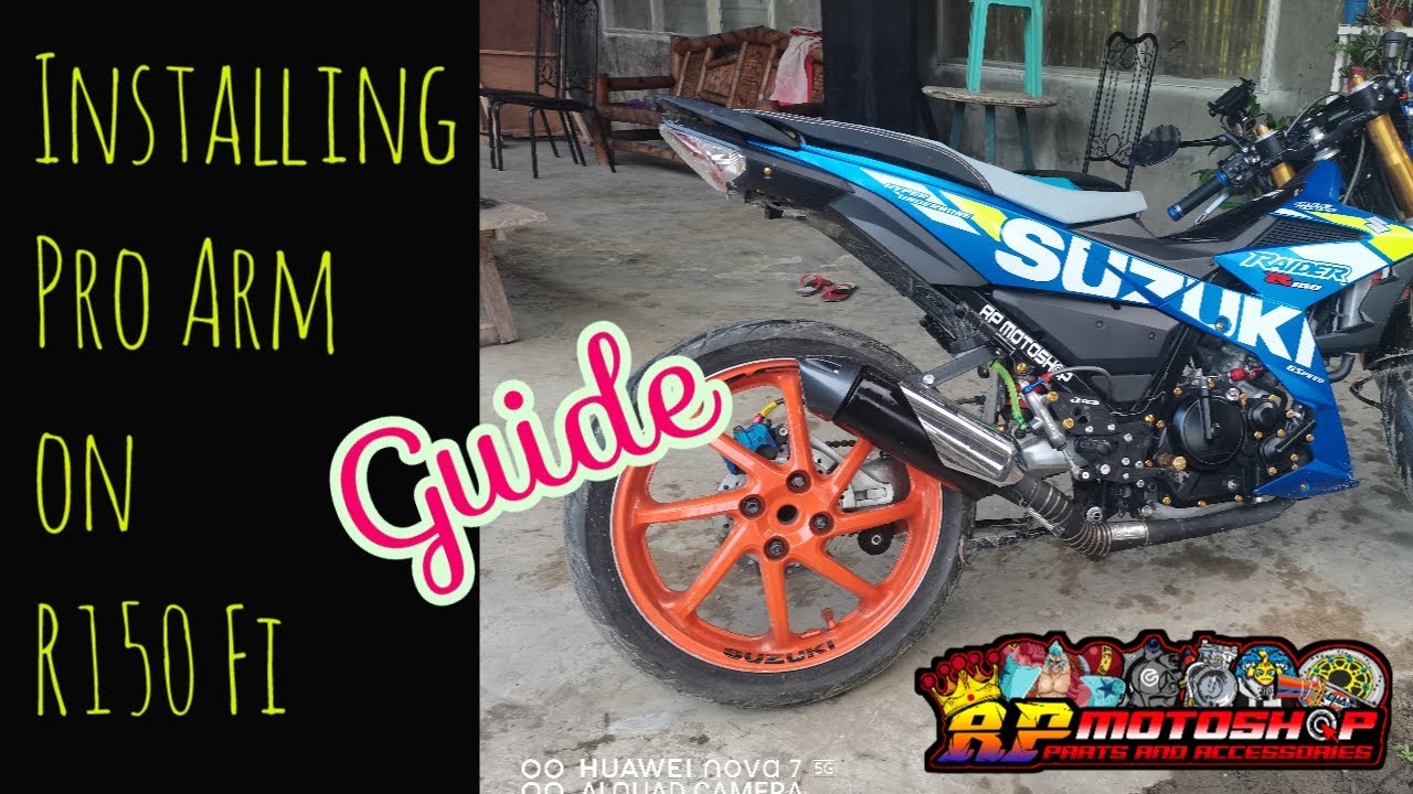 Installing Pro Arm on Raider Fi 150 (NSR150 ProArm) - YouTube