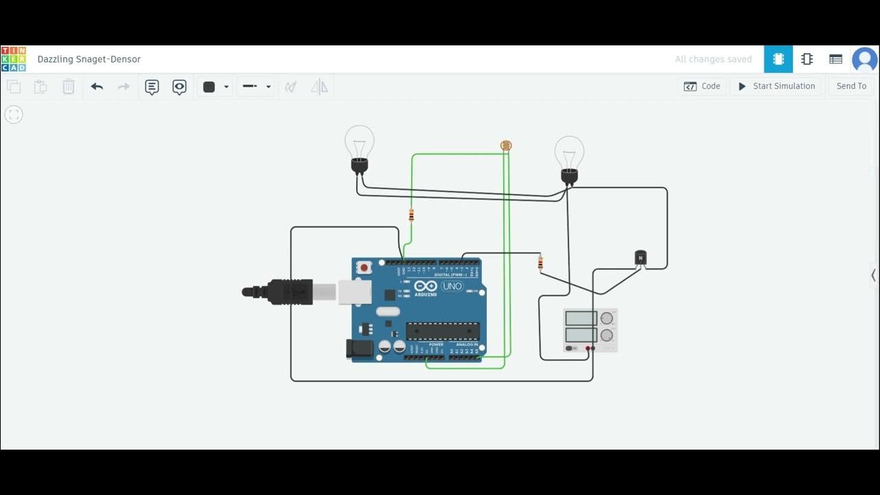 Smart Street Lighting Using Tinkercad - YouTube