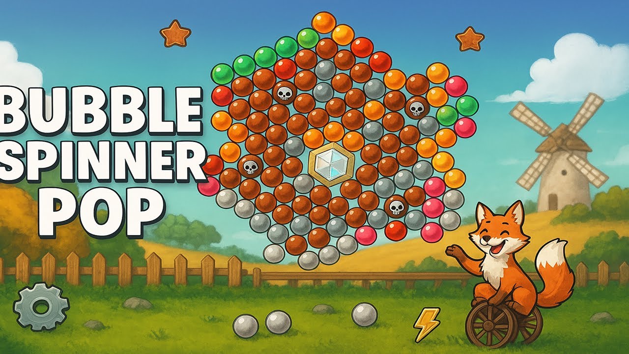 Little Fox: Bubble Spinner Pop | Bubble Shooter - EP 64 - YouTube