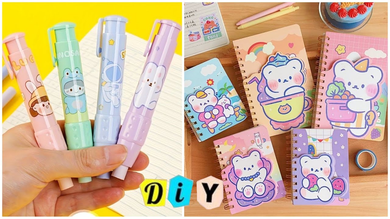 DIY Cute Stationery 😍💞| How to make Cute Stationery at home | Easy ...