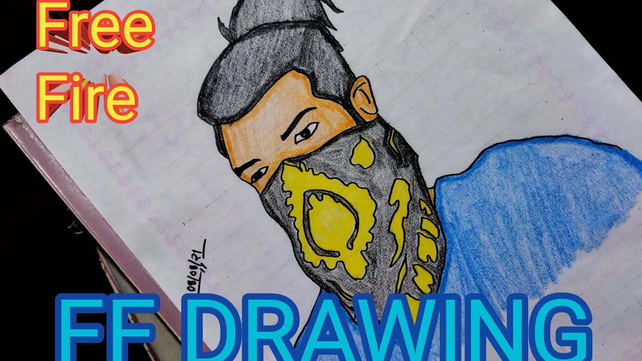Simple drawing free fire ... // FF ART - YouTube