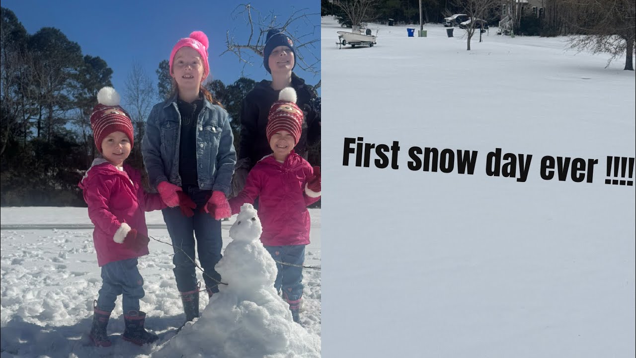 BEST FIRST snow day ever!! SNOWING AT THE BEACH! / Day in the life ...