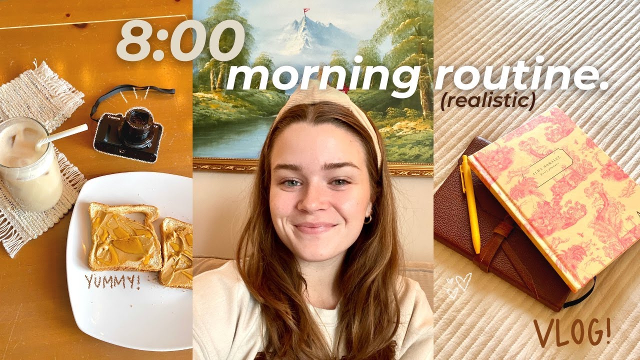 8am slow morning routine🌤realistic, productive morning routine ...