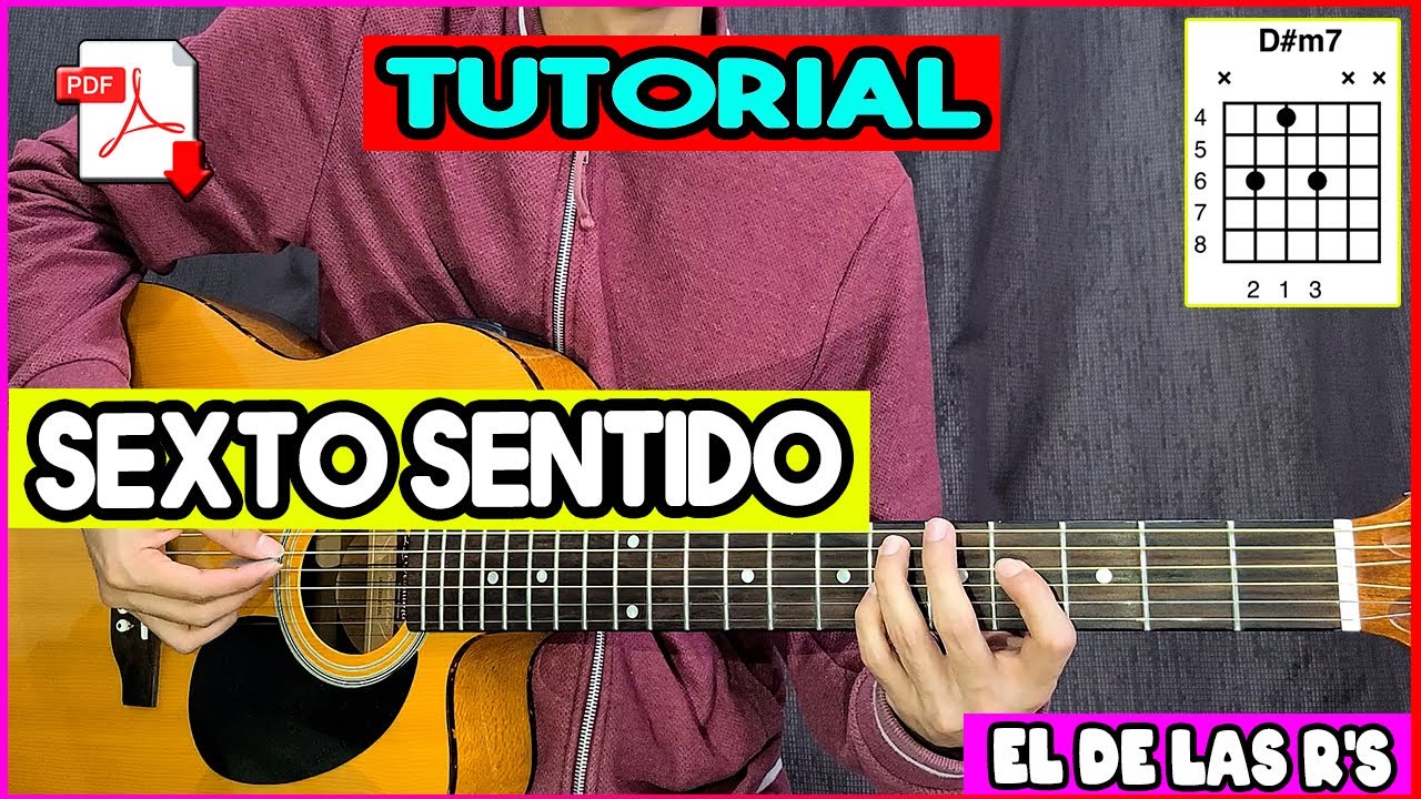 [TUTORIAL] Sexto Sentido El De Las R's Guitarra Acordes - YouTube