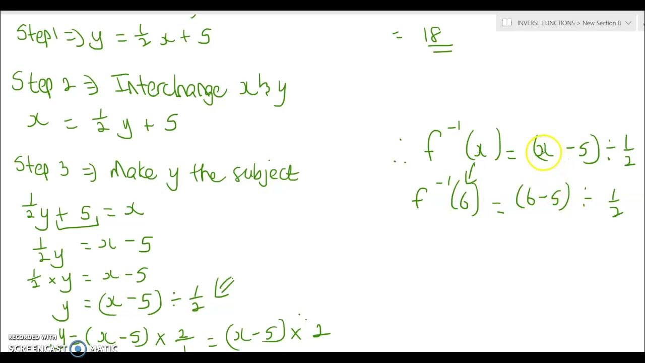 Functions CSEC Questions Part 2 - YouTube