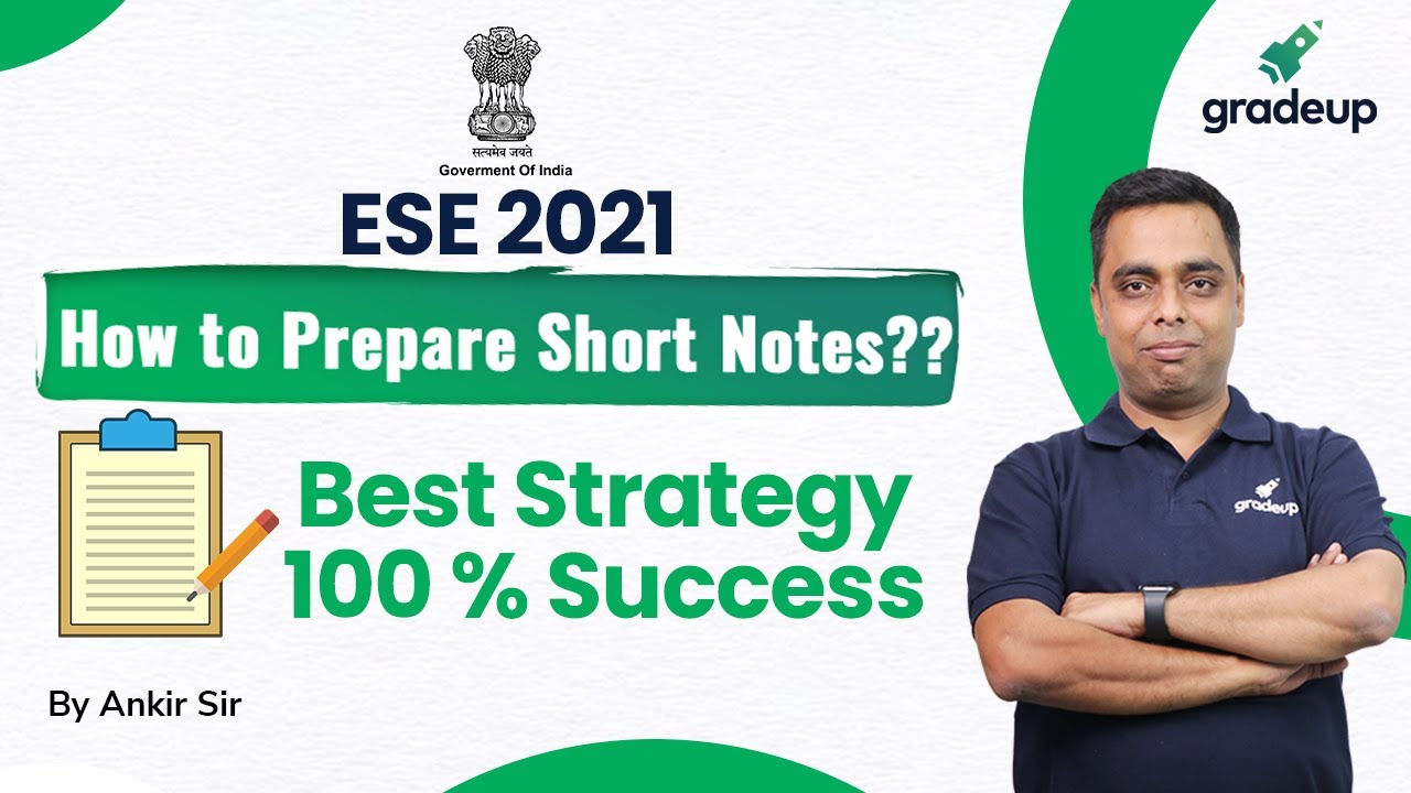 ESE 2021 || How To Prepare Short Notes || Best Short Notes Strategy ...