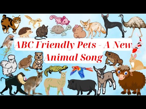 ABC Friendly Pets - A New Animal Song0522|ABC Song Describing Cute Farm ...