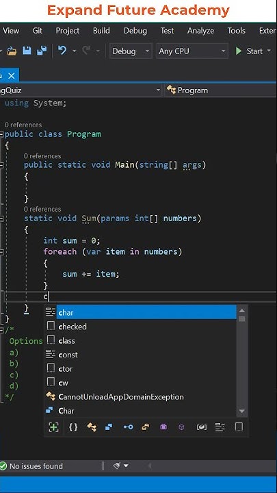 Programming Quiz Questions Q74 Expand Future Academy Shorts Programming Csharp Dotnet