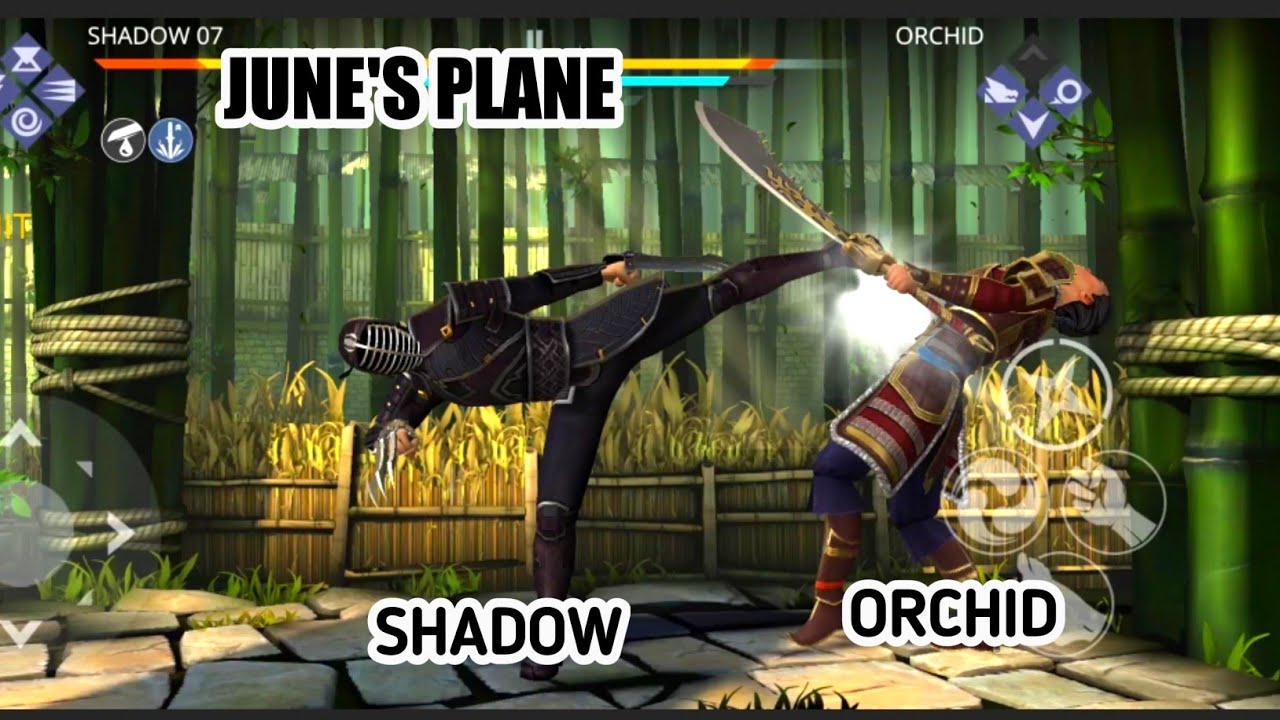 Shadow fight 3 June's plane | defeating ORCHID | how to defeat ORCHID ...
