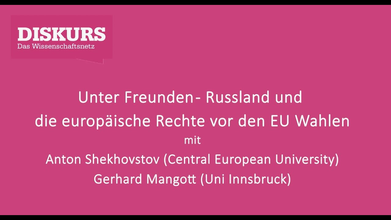 Unter Freunden – Russland und die europäische Rechte vor den EU Wahlen ...