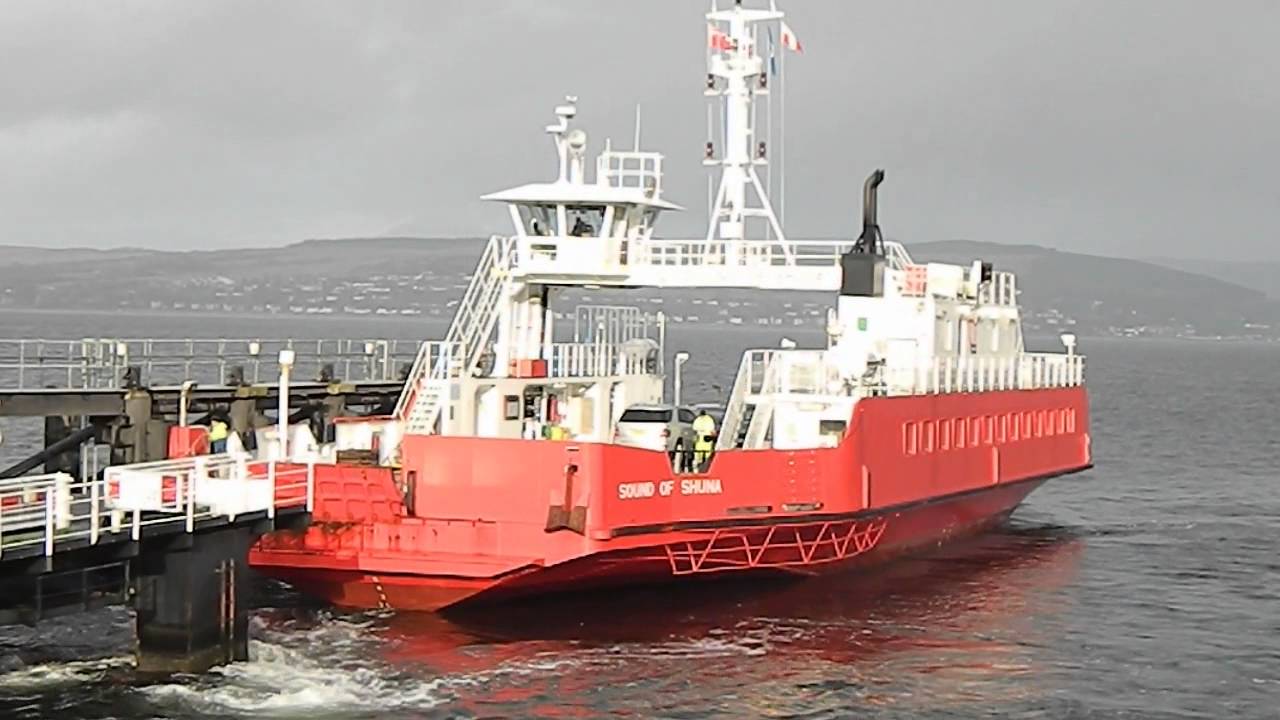 MV Sound of Shuna departing McInroys Point - YouTube