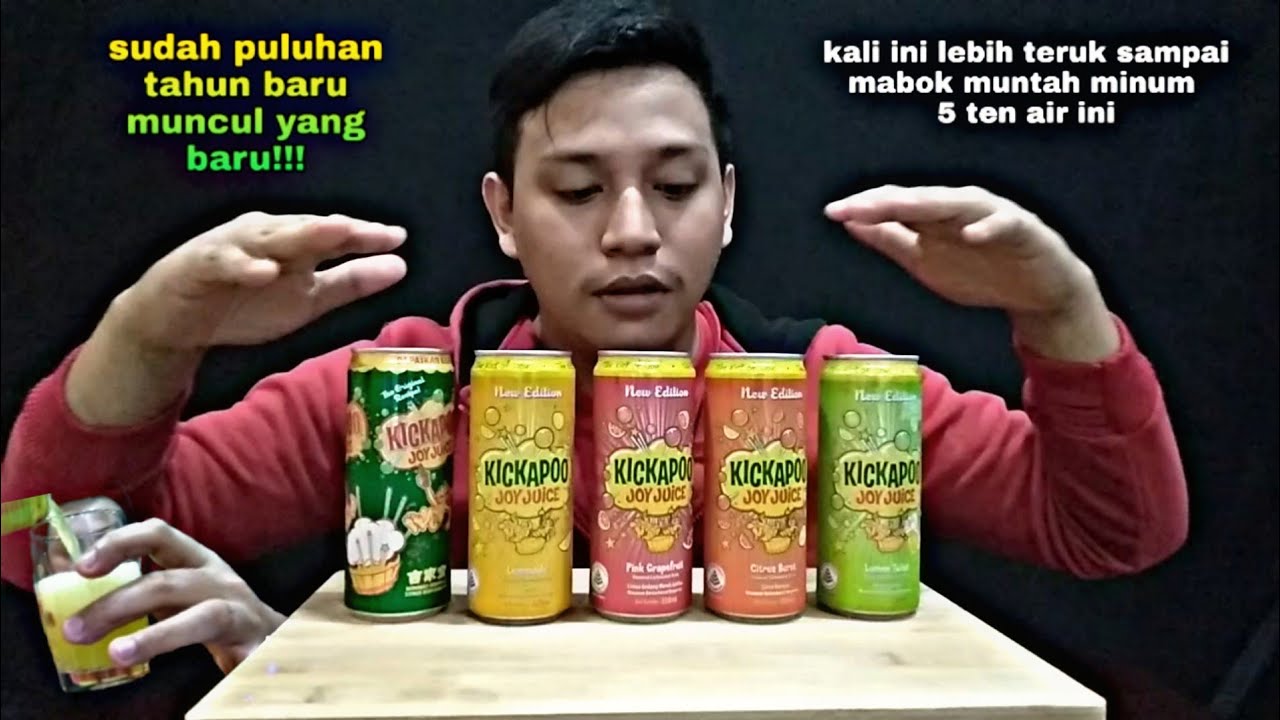 ASMR aku minum semua jenis air KICKAPOO (MUKBANG MALAYSIA) - YouTube