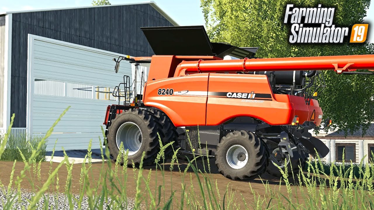 FS19- PURCHASING a CASE IH 8240 COMBINE + HARVEST FLEET! - YouTube
