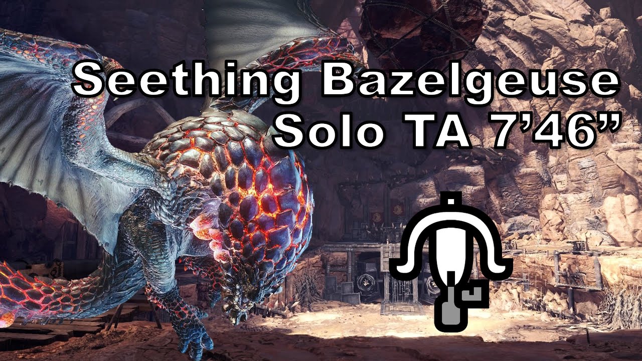[MHW: Iceborne] Seething Bazelgeuse Solo (TA + Clutch) | Elemental LBG ...