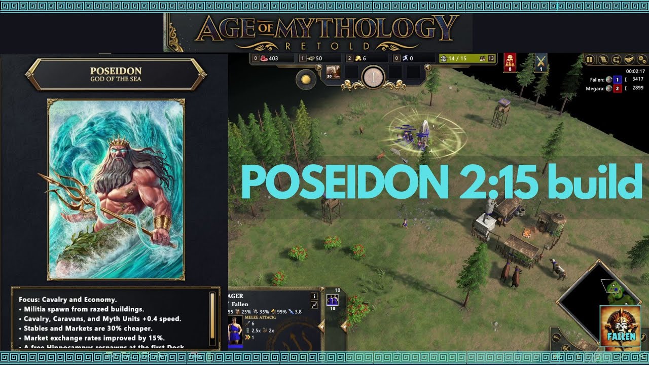 Age of Mythology retold | Poseidon 2:15 up time build order - YouTube
