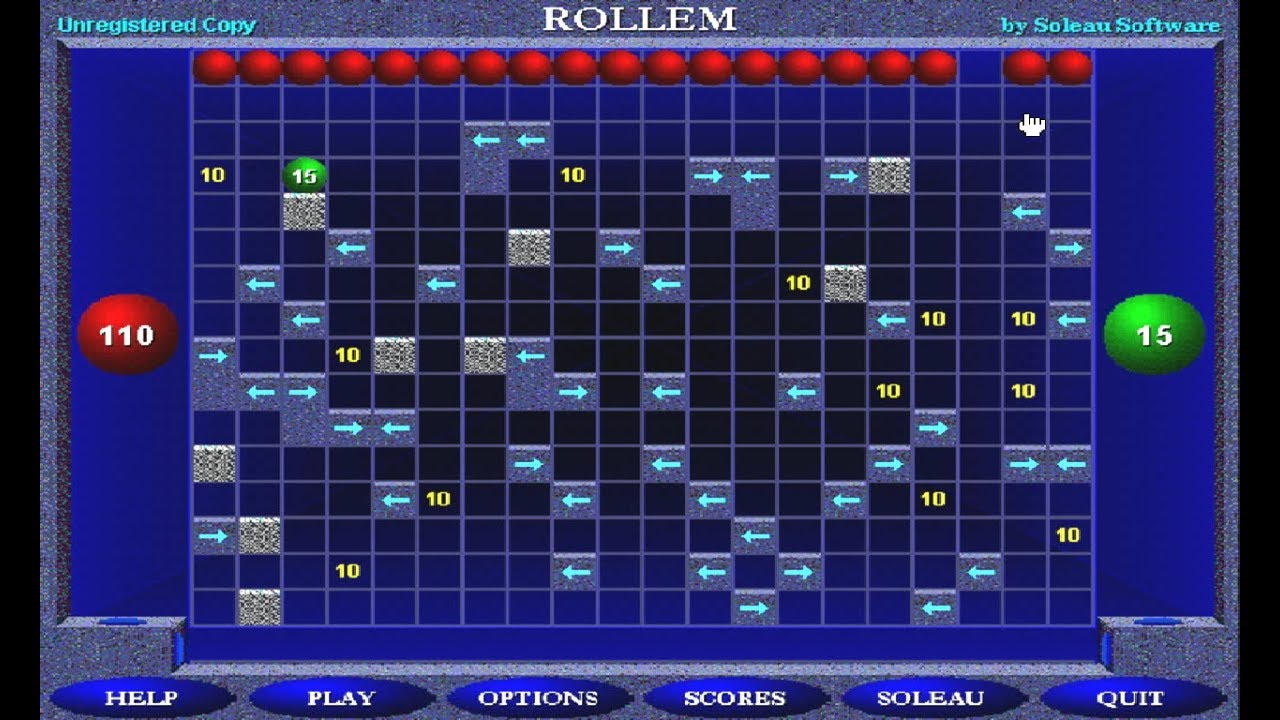 Rollem (Windows game 1999) - YouTube