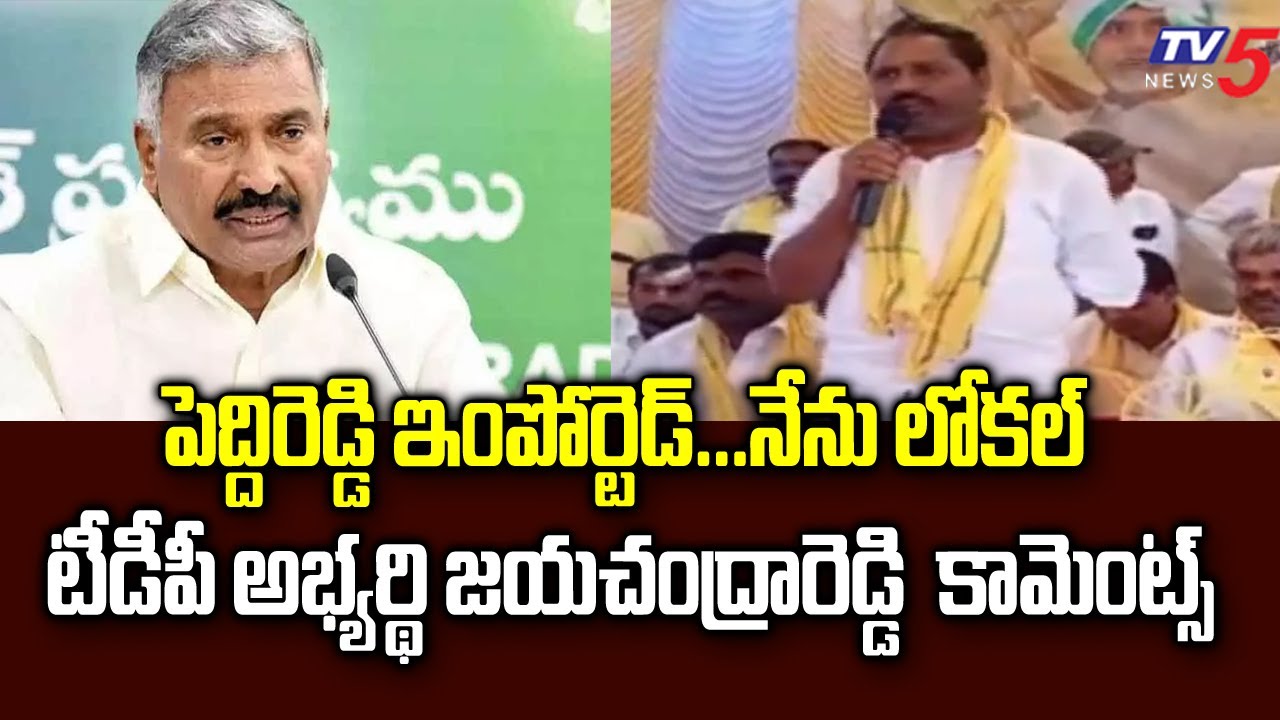 Tamballapalli TDP MLA Candidate Jayachandra Reddy Fires On YCP Minister ...