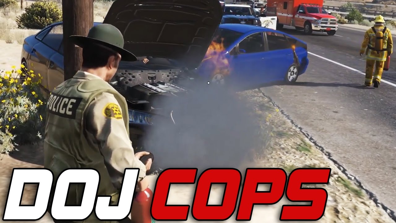 Dept. of Justice Cops #119 - 2 Vehicle Collision (Law Enforcement ...