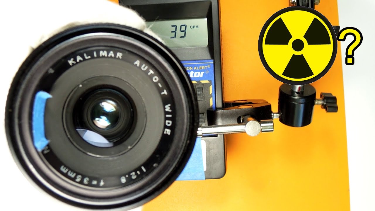 Testing lenses for radiation : Kalimar Auto-T 35mm F2.8 lens. - YouTube