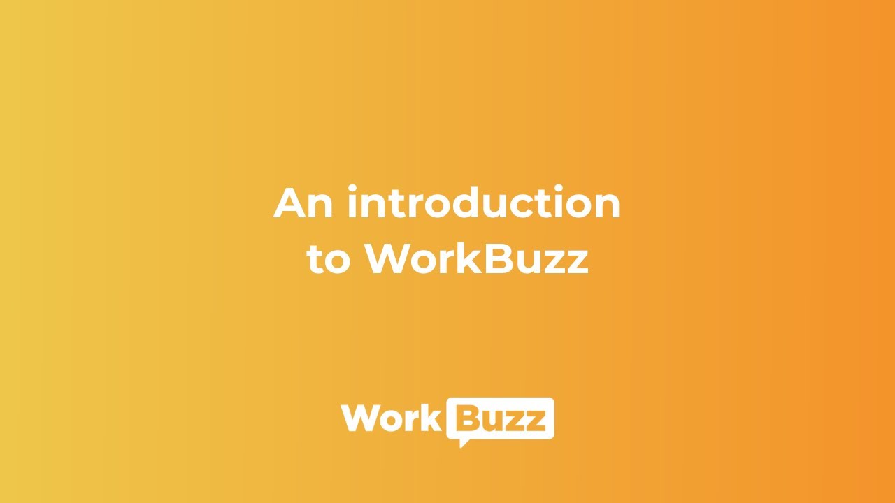 An introduction to WorkBuzz - YouTube